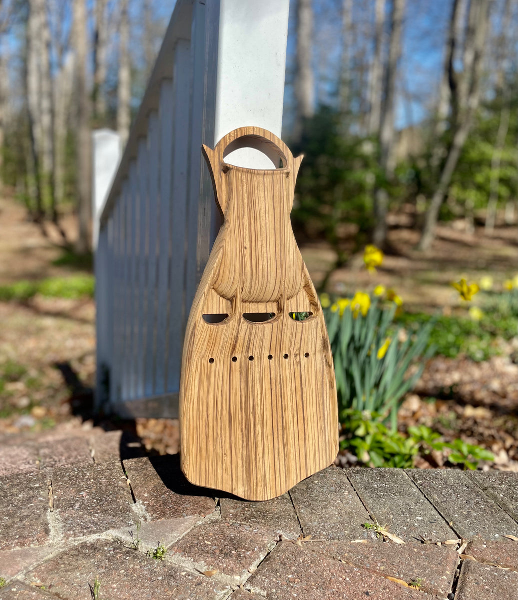 Wooden Jet Fin - Zebrawood – 1.1 Woodworks